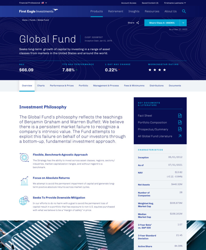 First Eagle Investments: A Visual Identity, Branding & Website ...